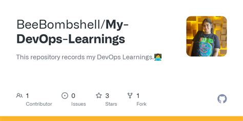 Github Beebombshellmy Devops Learnings This Repository Records My Devops Learnings👩‍💻