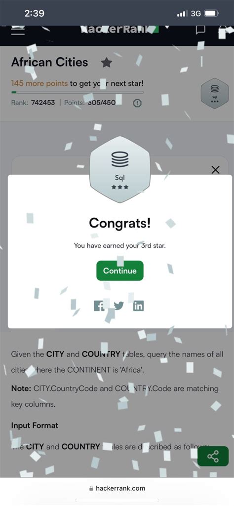 Fatma Elbahas On Linkedin Sql Dataanalysis Problemsolving Hackerrank Learningjourney