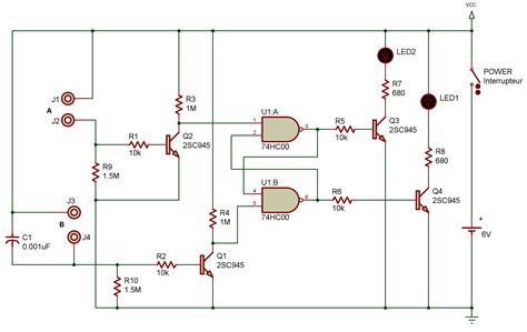 Touch Switch Using NAND Gate