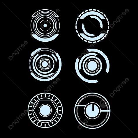 Hud Interface Vector Hd Images Hud Circle High Tech Interface Blue Marketiing Ad Png Image