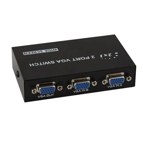 2 Port Vga Switch 2 Pcs Share A Monitor Display Sc Vicedeal
