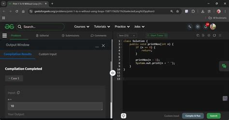 100daysofcodingchallengs Soet Day36 Dsa Recursion Printnumbers