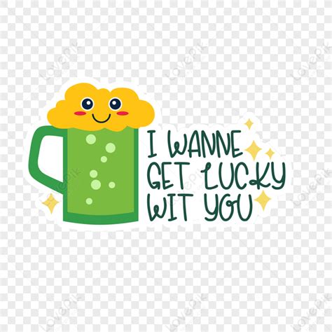 성 패트릭의 날 귀여운 일러스트 맥주 잔 텍스트 상자포스터얼굴 Png 일러스트 무료 다운로드 Lovepik