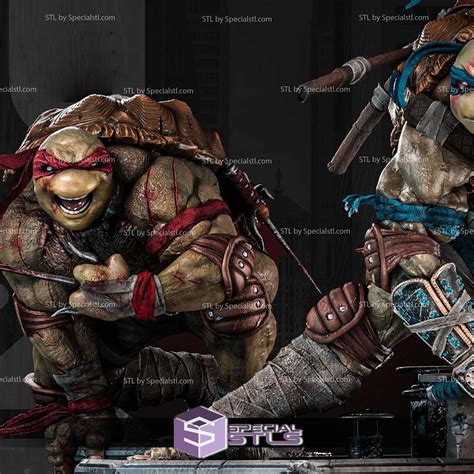 Raphael Tmnt In Battle High Detail Digital Sculpture Specialstl