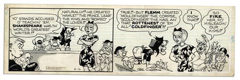 Lot Detail Lil Abner Pair Of Comic Strips From 16 And 20 June 1966 Featuring Mammy Yokum