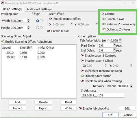 Thunder Bolt Ramp Test And Setting Autofocus Height For Best Engraving