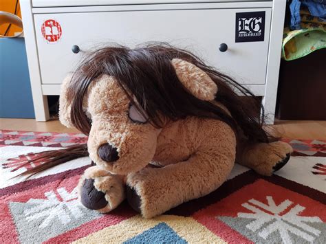 I Have A Lot Of Different Plushies But This Is The Most Cursed One Originally Made As A Cosplay