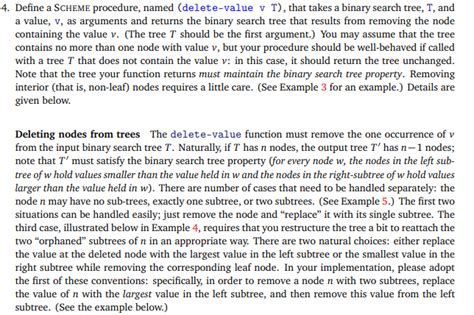 4 Define A Scheme Procedure Named Delete Value V