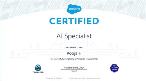 Salesforce Aicertification Salesforceai Techgrowth Ai Innovation Pooja H 13 Comments
