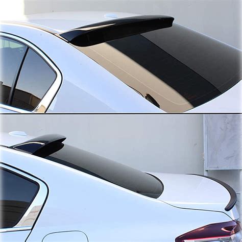 Fit For 2013 2017 Honda Accord 4 Dr Black Rear Roof Window Visor