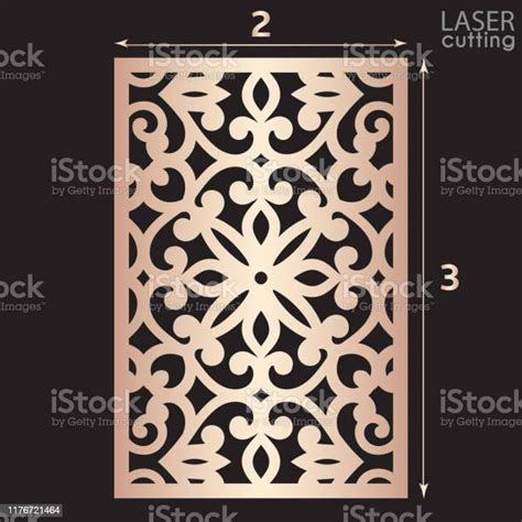 패턴 절단 템플릿 레이저 컷 장식 패널 결혼식 초대장 또는 인사말 카드 템플릿 캐비닛 프렛 워크 화면입니다 금속 디자인 나무
