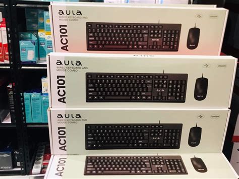 Aula AC Wired Keyboard And Mouse Combo Black On Carousell