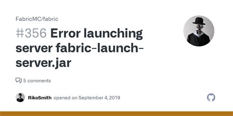 Error Launching Server Fabric Launch Server Jar Issue FabricMC Fabric GitHub
