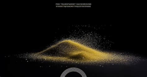 Premium Psd Sand Explosion On Black Background Throwing Freeze Stop Motion Object Design