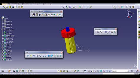 Boolean Operation With Paste Special Catia V5 Youtube