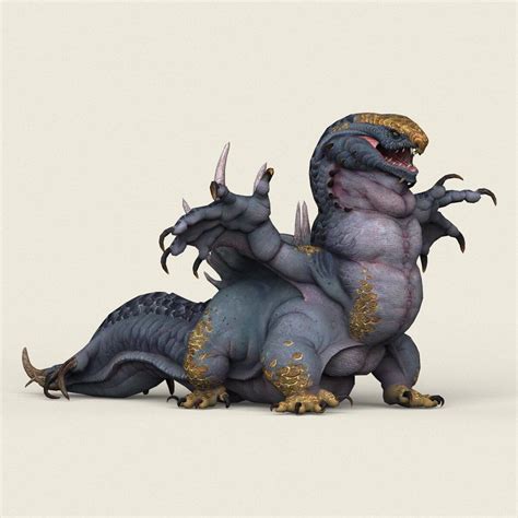Fantasy Monster 3d Model By Treeworld3d