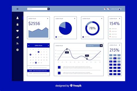 Free Vector Dashboard User Panel Template