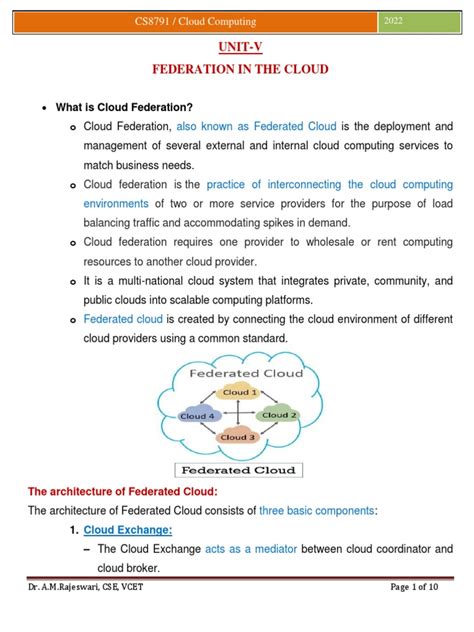 Cloud Federation Pdf Cloud Computing Computer Network