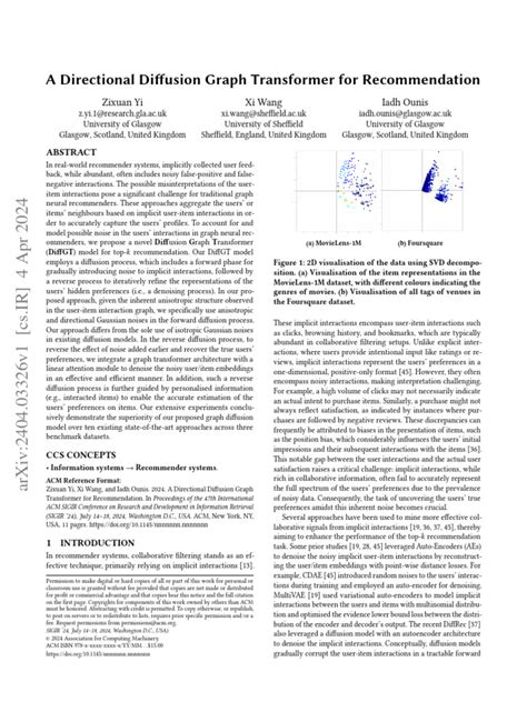 A Directional Diffusion Graph Transformer For Recommendation Pdf