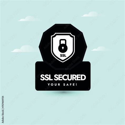 SSL Certificate Secure Sockets Layer Isolated Badge Stamp Label