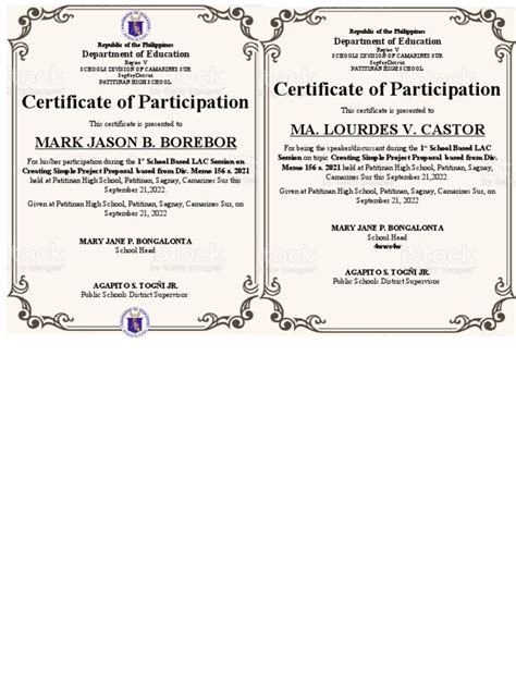 Certificate Lac Session Pdf