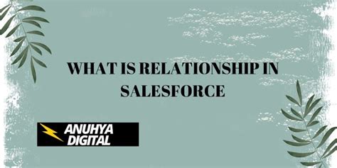 What Is Relationship In Salesforce Anuhya Digital Posted On The Topic Linkedin