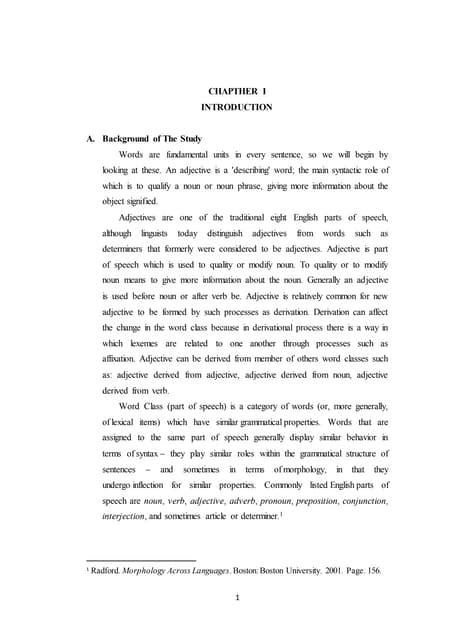 English Derivational Morphology Pptx Geology Science