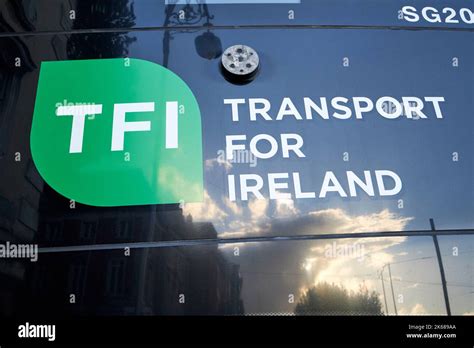 Tfi Transport For Ireland Logo On The Back Of A Bus Dublin Republic Of