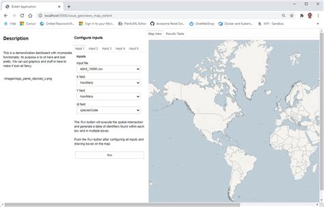 How To Set Geoviews Map Extent Programmatically In Panel Dashboard