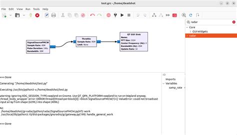 Cw Help Implementing A Custom Signal Source In GNURadio For FMCW