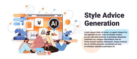 Women Choosing Clothes In Online Shop With Ai Helper Bot Style Advice Generation Artificial
