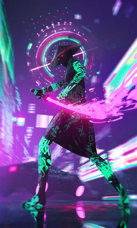Phone Cyberpunk Neon Wallpapers Wallpaper Cave