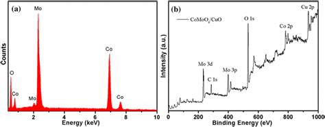 A The Eds Spectrum Of Comoo4 Composite B The Overall Xps Spectrum Of Download Scientific