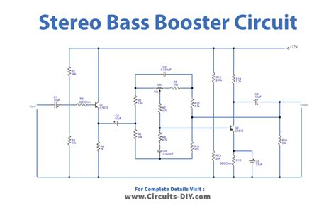 Transistor Stereo Bass Booster Circuit C1815