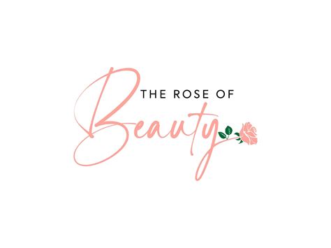The Rose Of Beauty Logo On A White Background