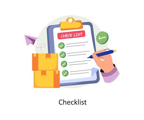 Premium Vector Checklist Concepts Style Illustration Eps 10 File
