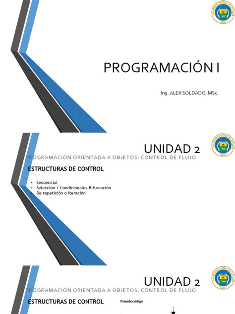05 Estructuras De Control Pdf Flujo De Control Informática