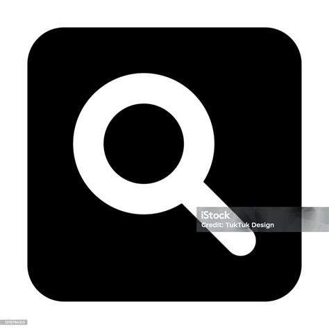 플랫 컬러 글리프 픽토그램에서 사용자 인터페이스를 위한 검색 아이콘 벡터 돋보기 글라스 기호 감시에 대한 스톡 벡터 아트 및