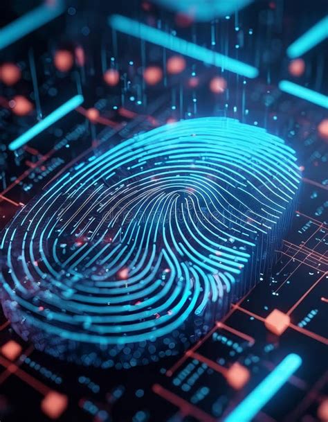 Biometric Security Ai Advancement Iris Fingerprint Scanner Lock Cyber Digital Password