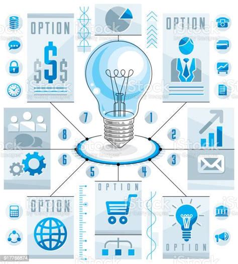 인포 그래픽 템플릿 아이디어 전구 개념 벡터 일러스트 레이 션 0명에 대한 스톡 벡터 아트 및 기타 이미지 0명 개념 개체 그룹 Istock