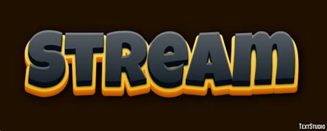 Stream Text Effect And Logo Design Word