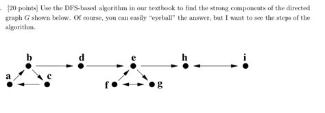 Solved Points Use The DFS Based Algorithm In Our Chegg Com