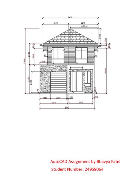 Auto Cad Assignment By Bhavya Patel 048310 Autocad Assignment By