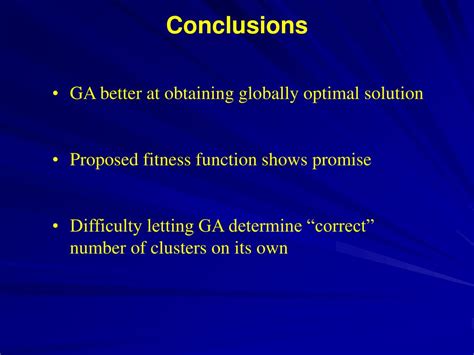 Ppt A Genetic Algorithm Approach To K Means Clustering Powerpoint