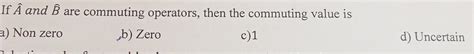 Solved If Hata ﻿and Hatb ﻿are Commuting Operators Then