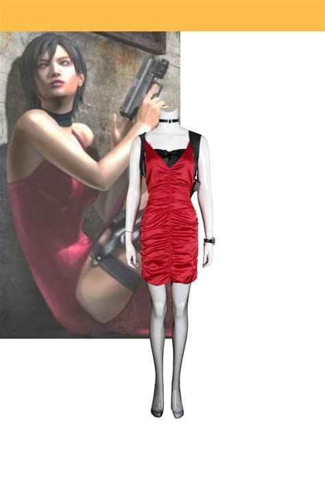 Ada Wong Red Dress Resident Evil 4 Remake Cosplay Costume Cosrea Cosplay