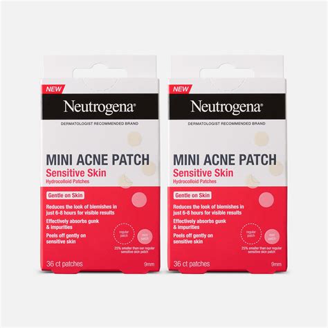 Fsa Eligible Neutrogena Sensitive Skin Acne Patch Minis 36 Ct 2 Pack