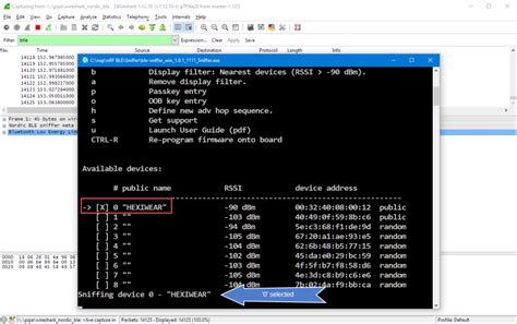 Tutorial Hexiwear Bluetooth Low Energy Packet Sniffing With Wireshark Mcu On Eclipse