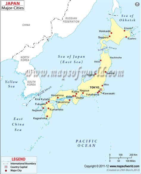 Japan Cities Map Major Cities In Japan