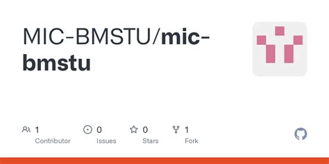 Github Mic Bmstumic Bmstu